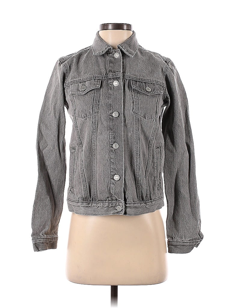 Gap 100% Cotton Gray Denim Jacket Size XS - 67% off | ThredUp