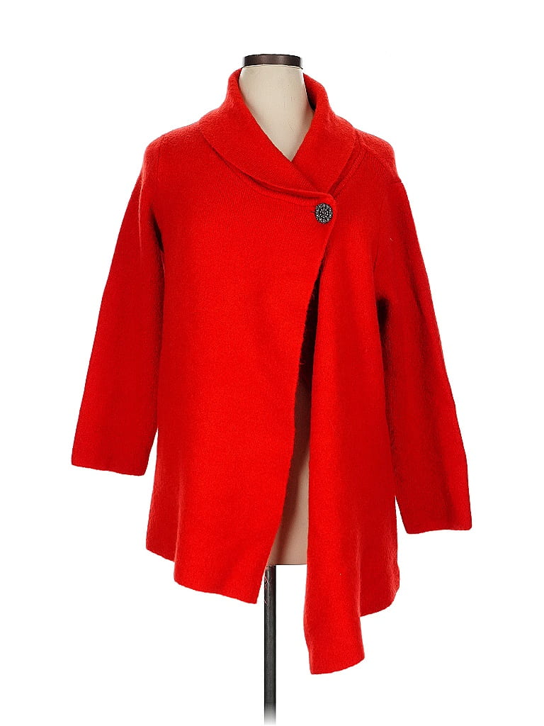 Max Studio Red Poncho Size 1X (Plus) - 70% off | ThredUp