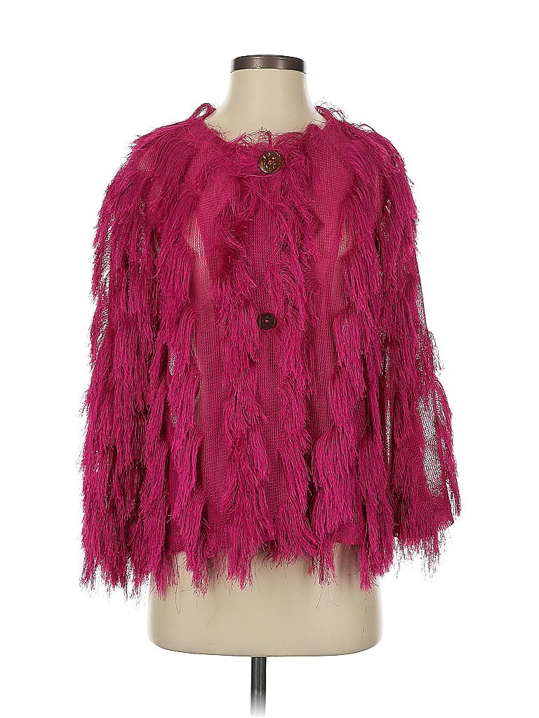 Colleen Lopez 100% Polyester Pink Faux Fur Jacket Size M - 73% off ...