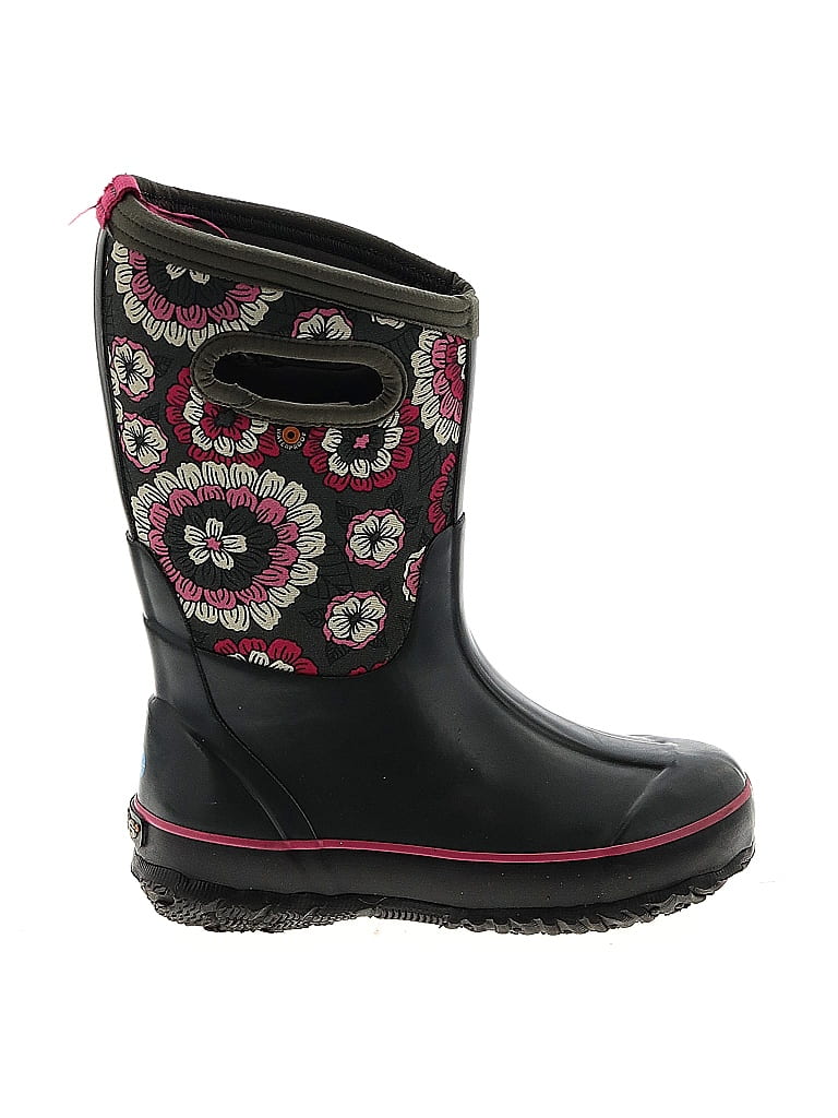 Bogs Black Gray Rain Boots Size 1 - 60% off | ThredUp