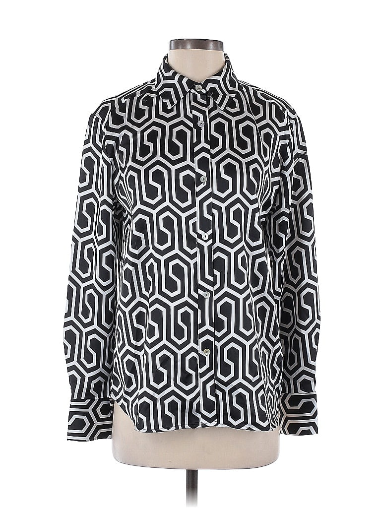 Rachel Zoe Print Black Long Sleeve Blouse Size S - 77% off | ThredUp
