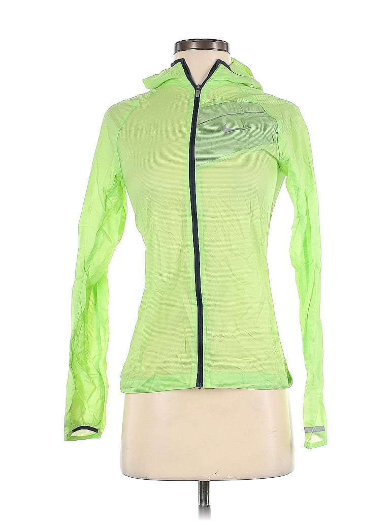 Nike 100% Nylon Green Track Jacket Size XS - 69% off | ThredUp