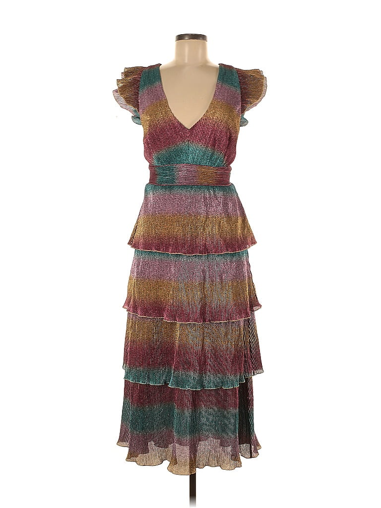 Saylor 100% Polyester Brown Cocktail Dress Size M - 75% off | ThredUp
