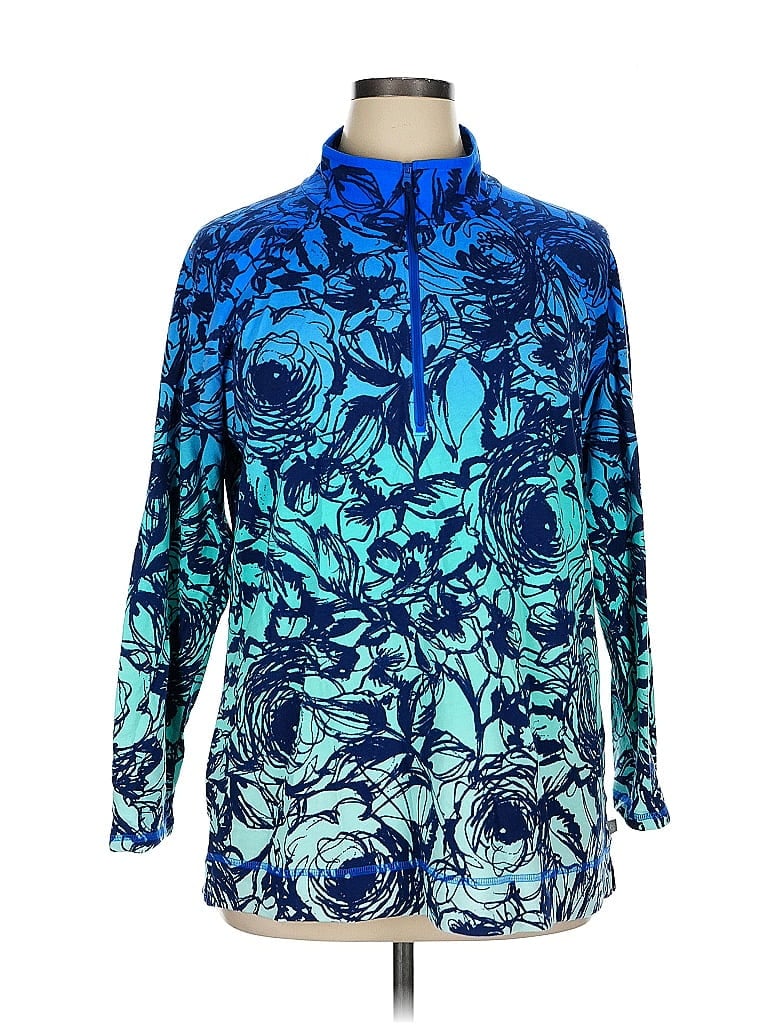 T by Talbots Blue Track Jacket Size 1X (Plus) - 66% off | ThredUp