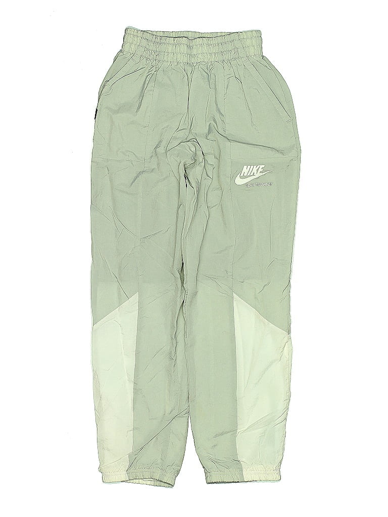Nike 100% Nylon Green Gray Track Pants Size L (Youth) - 51% off | ThredUp