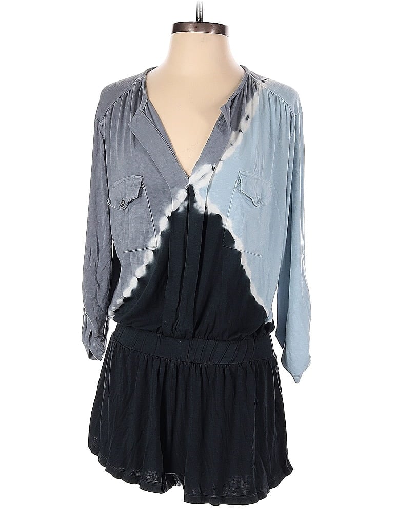 Young Fabulous & Broke Chevron-herringbone Blue Gray Romper Size XS - 81% off | ThredUp