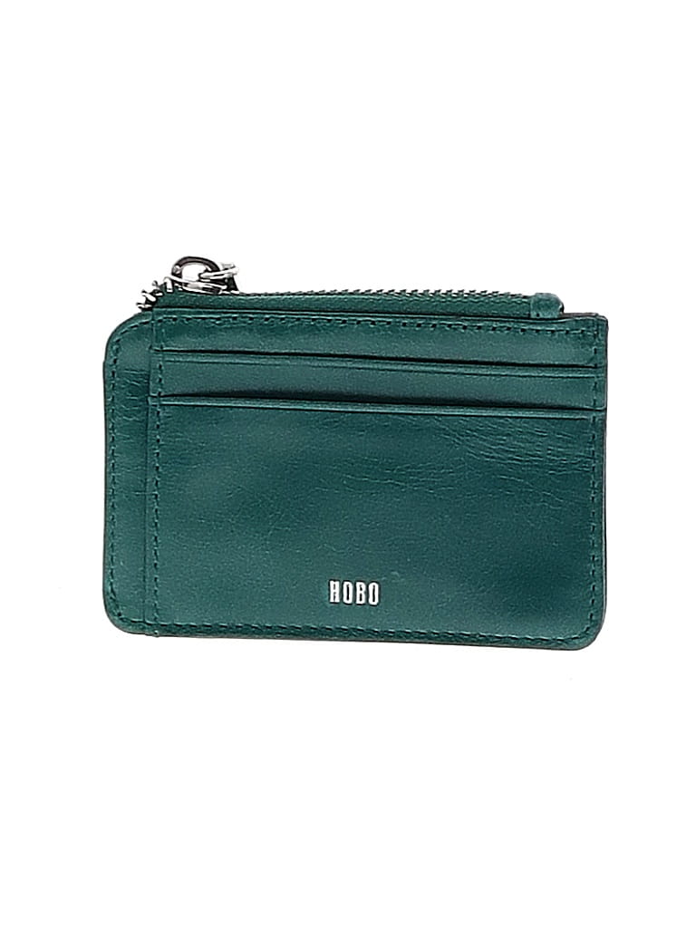 Hobo The Original 100% Leather Green Teal Leather Card Holder One Size ...