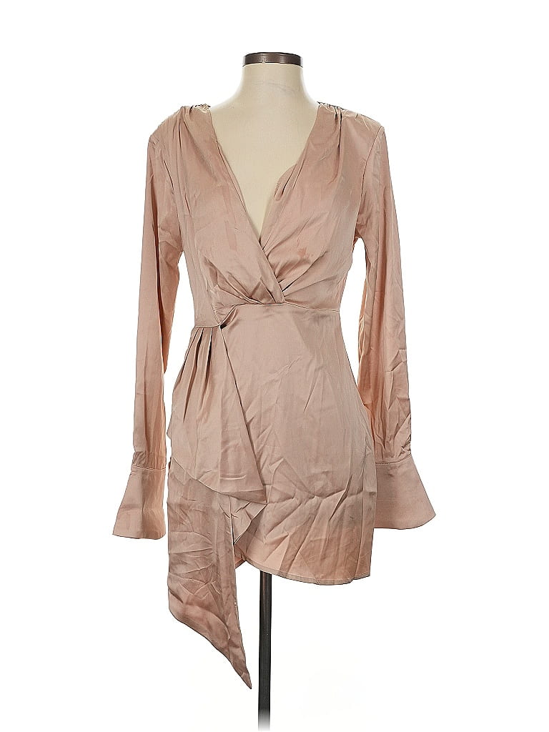 showpo 100% Polyester Tan Cocktail Dress Size 6 - 47% off | ThredUp