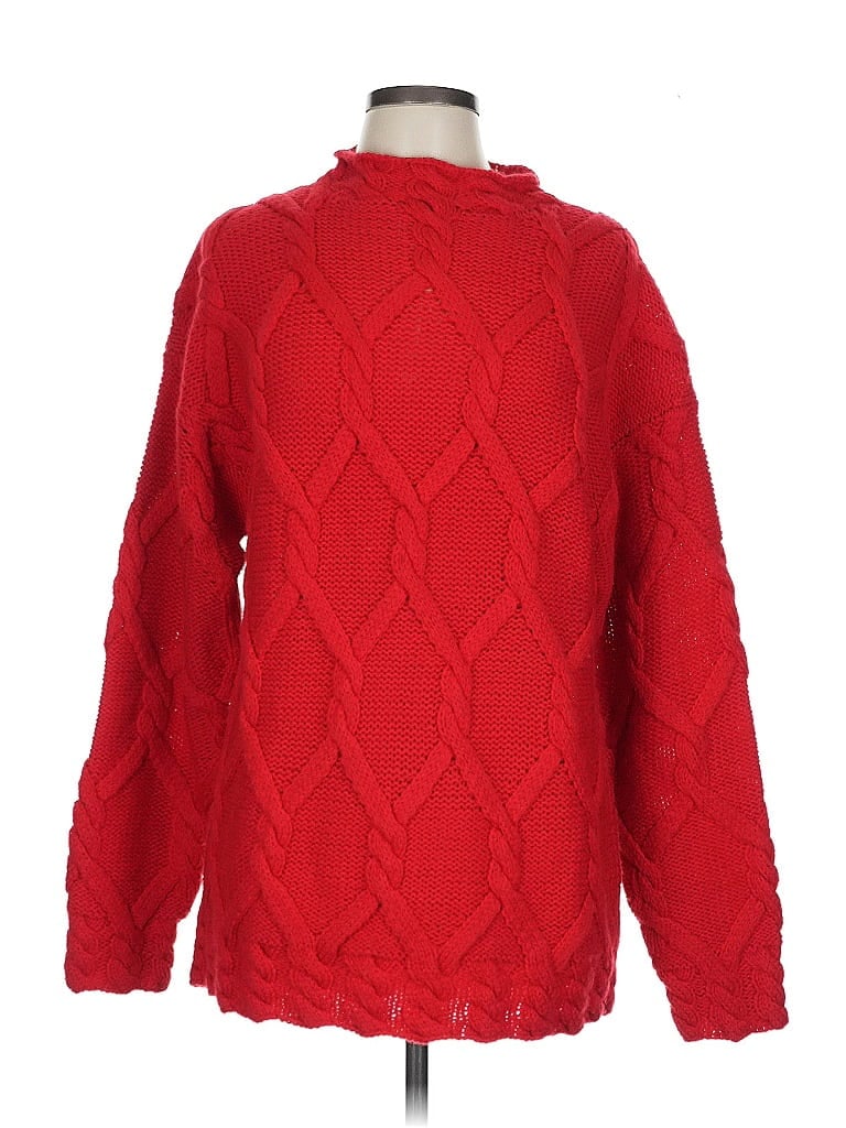 Mark Cross 100% Wool Argyle Red Wool Pullover Sweater Size L - 22% off | ThredUp