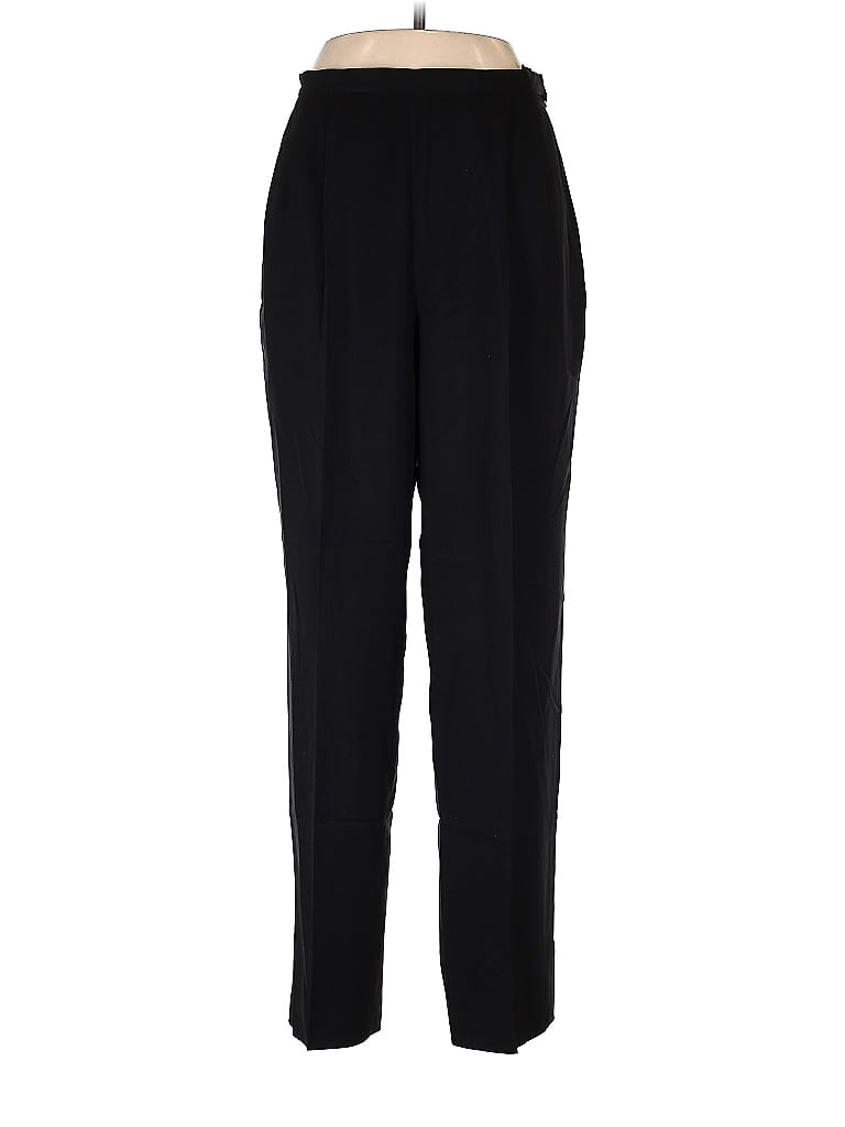 Valerie Stevens 100% Silk Solid Black Silk Pants Size 8 - 50% off | ThredUp