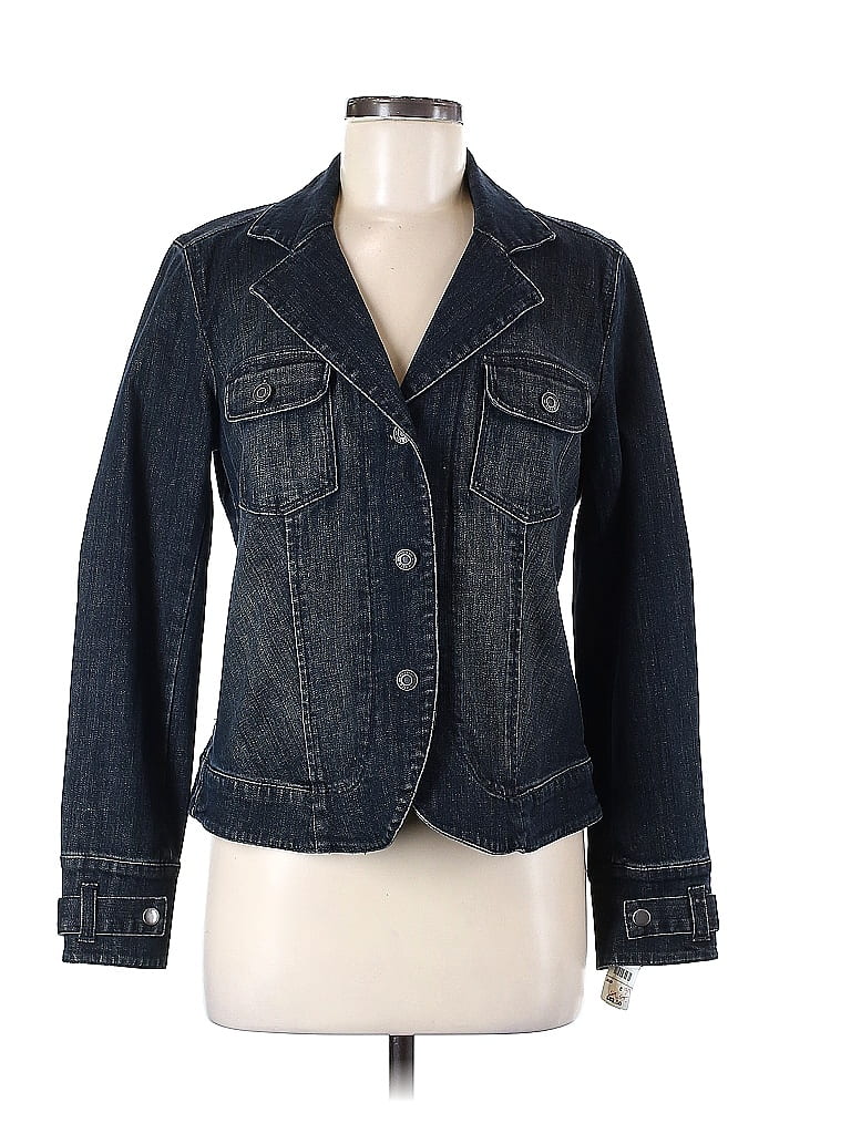 Talbots Blue Denim Jacket Size 8 - 76% off | ThredUp