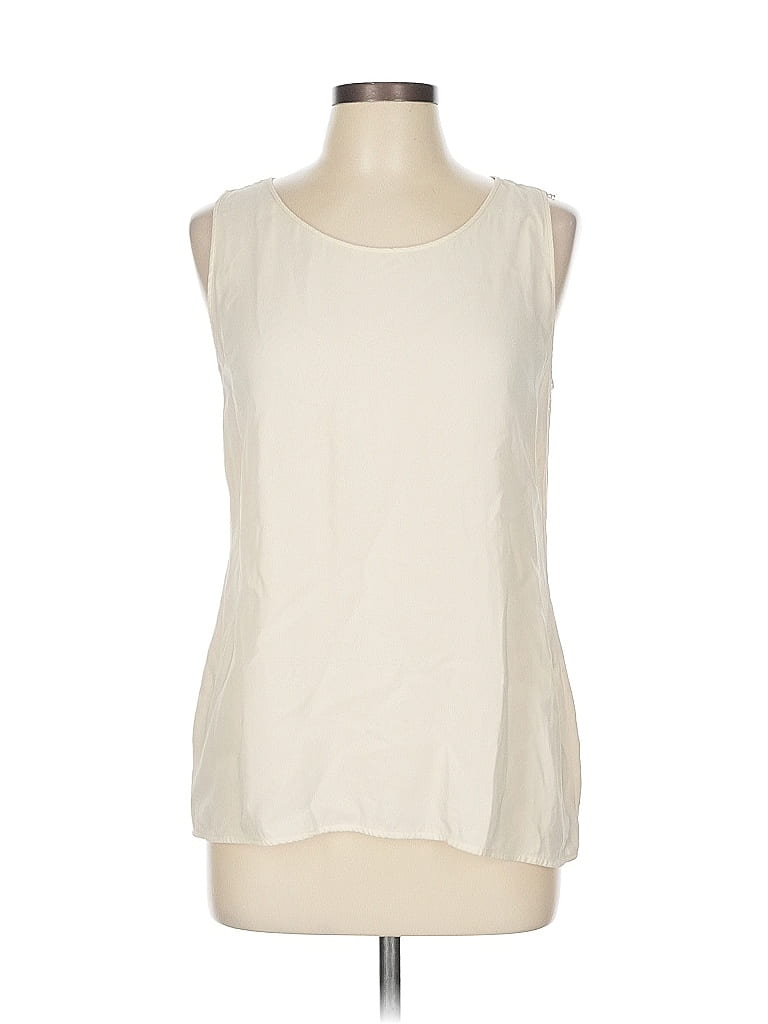 Emanuel Ungaro Ivory Sleeveless Blouse Size 12 - 85% off | ThredUp