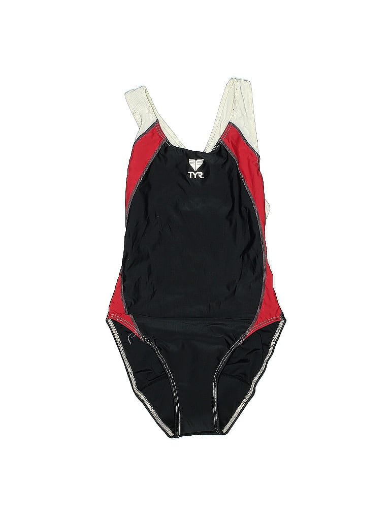 TYR Color Block Black One Piece Swimsuit Size XL - 59% off | ThredUp