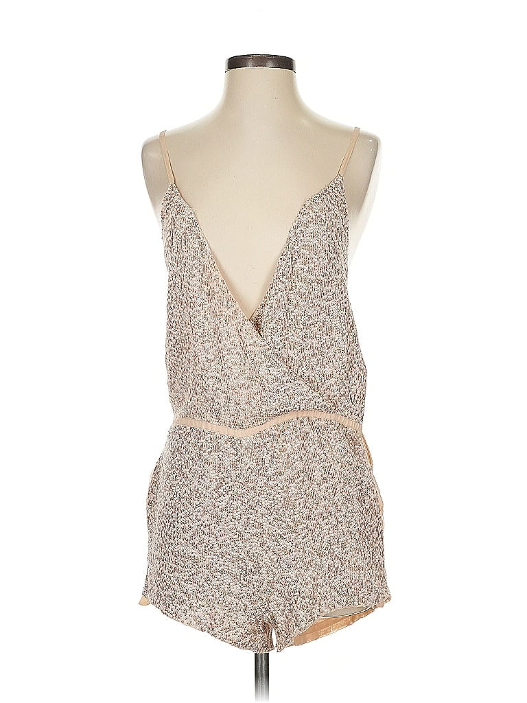 MLV by MAYREN LEE VIRAY Tweed Tan Romper Size S - 62% off | ThredUp