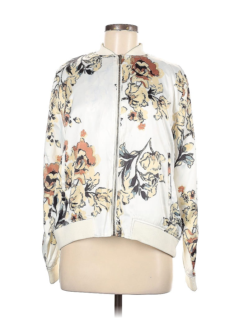 Carreli Jeans Print Ivory Track Jacket Size M - 77% off | ThredUp