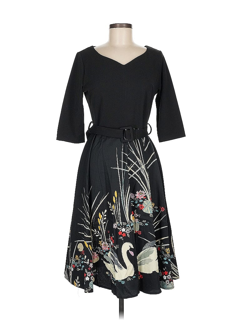 Zaful Print Black Casual Dress Size M - 51% off | ThredUp