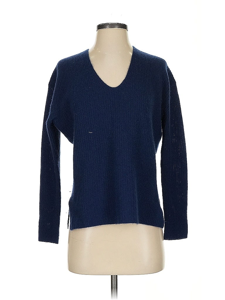 360 Cashmere 100% Cashmere Blue Cashmere Pullover Sweater Size XS - 81% ...