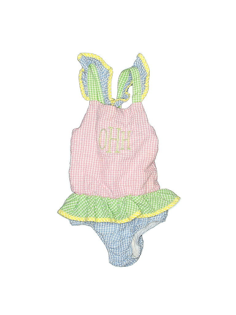 Classic Whimsy Checkered-gingham Pink One Piece Swimsuit Size 8 - 35% ...