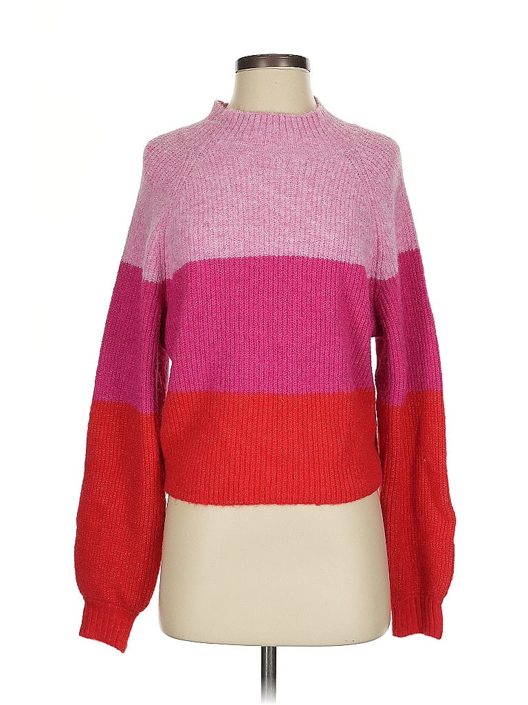Central Park West Color Block Pink Pullover Sweater Size XS - 78% off ...