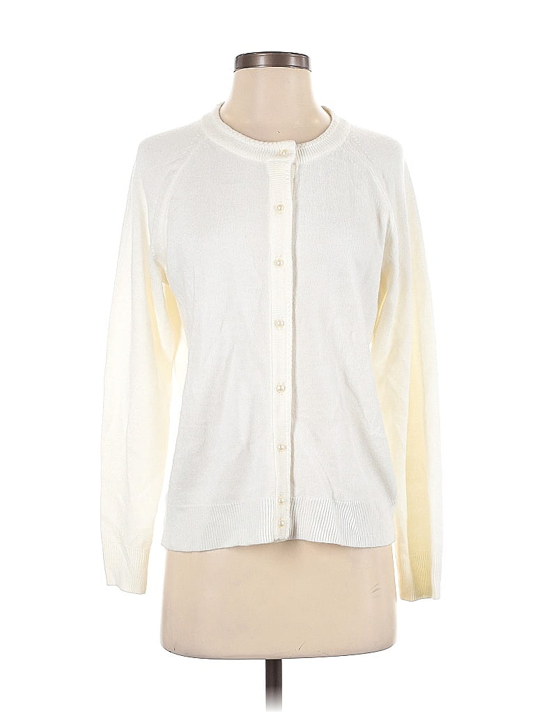 Debbie Morgan 100% Acrylic Ivory Cardigan Size S - 55% off | ThredUp