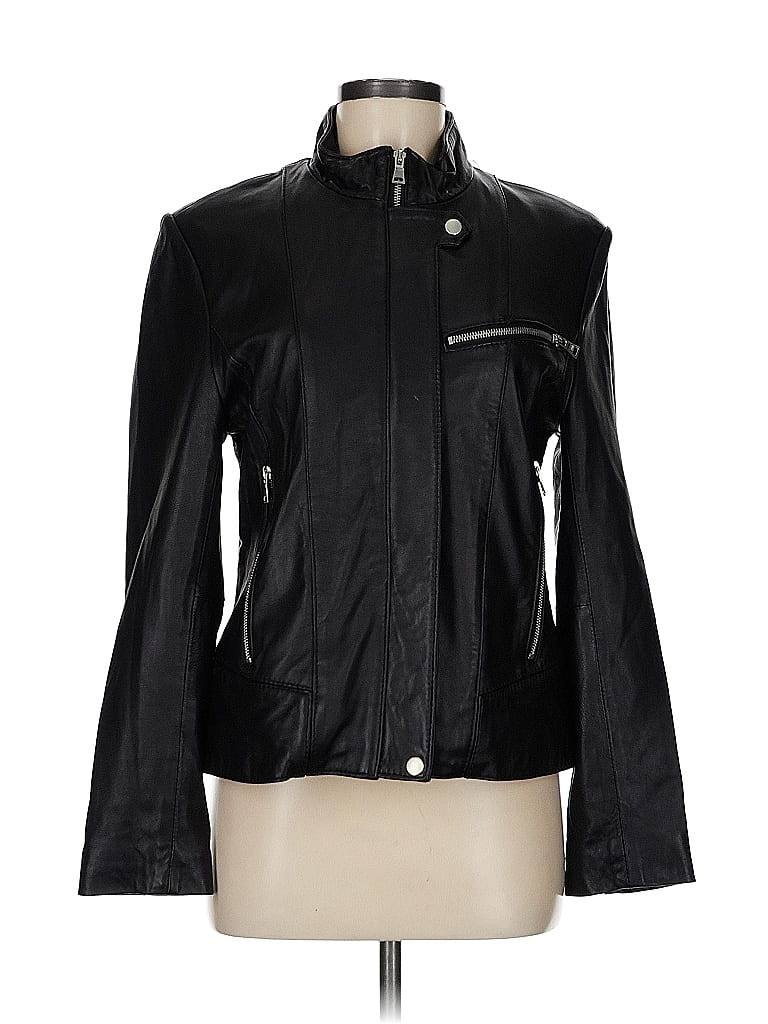 Collezione SA 100% Leather Black Leather Jacket Size M - 60% off | ThredUp
