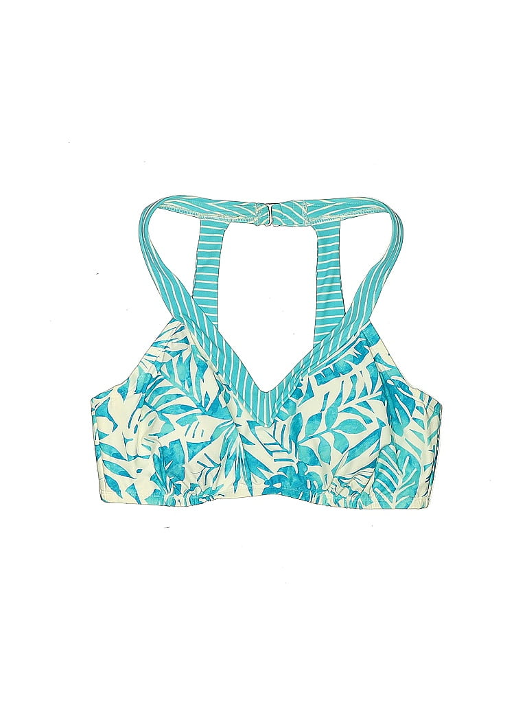 Beach Diva Tropical Teal Blue Swimsuit Top Size Med (34D) - 48% off ...