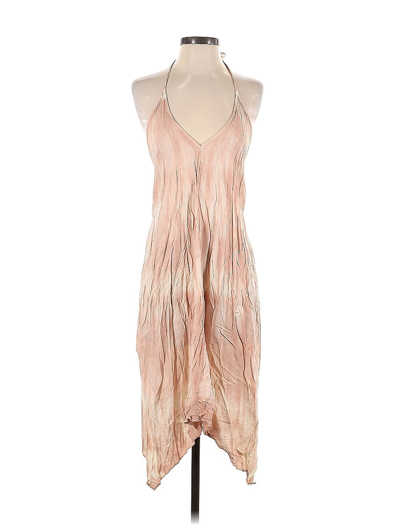 AaKaa 100% Rayon Tie-dye Tan Cocktail Dress Size S - 62% off | ThredUp
