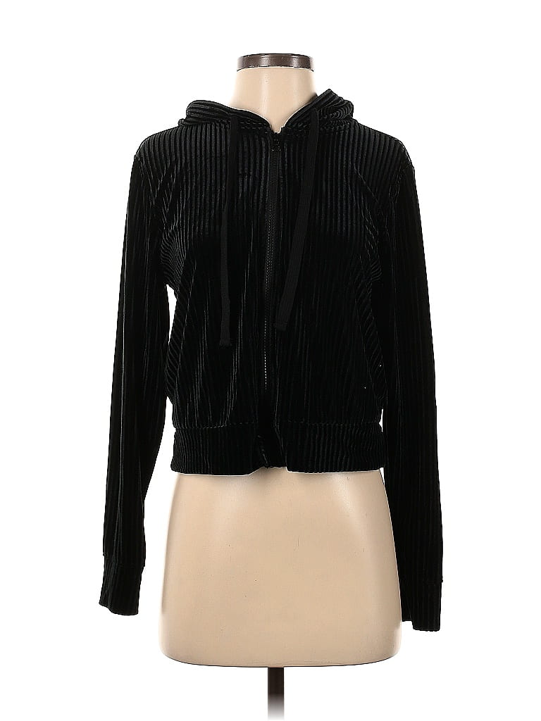 colsie Black Green Cardigan Size S - 50% off | ThredUp