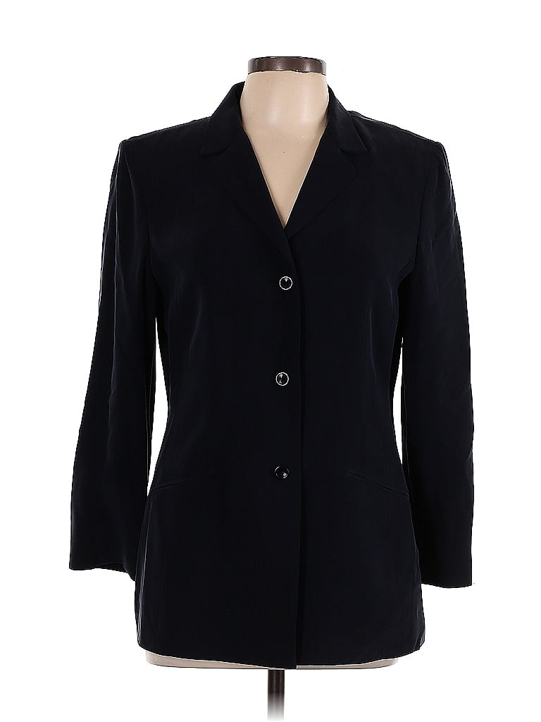 Liz Claiborne 100% Silk Black Silk Blazer Size 10 - 64% off | ThredUp