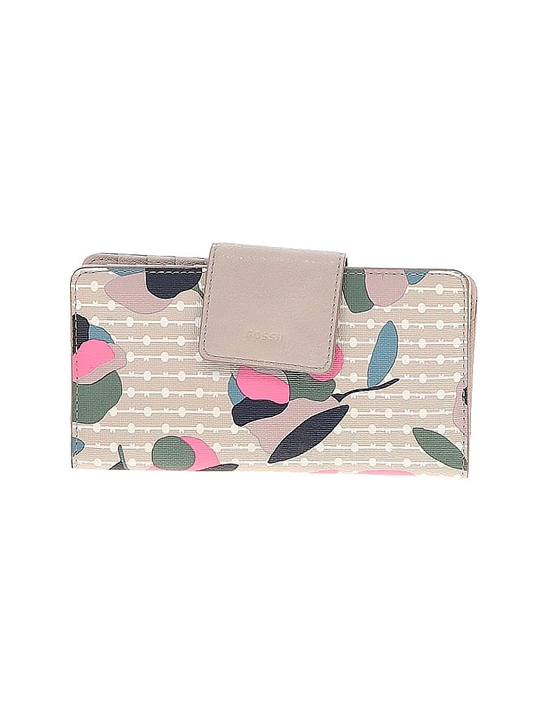 Fossil 100% Coated Canvas Ivory Gray Wallet One Size - 68% off | ThredUp