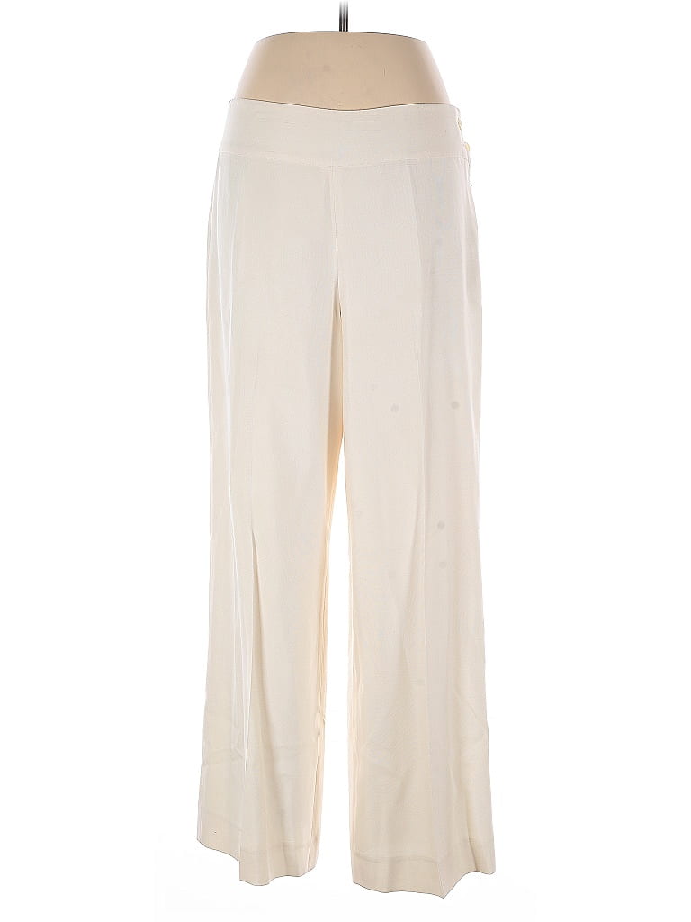 Lauren by Ralph Lauren 100% Silk Ivory Silk Pants Size 10 - 60% off ...