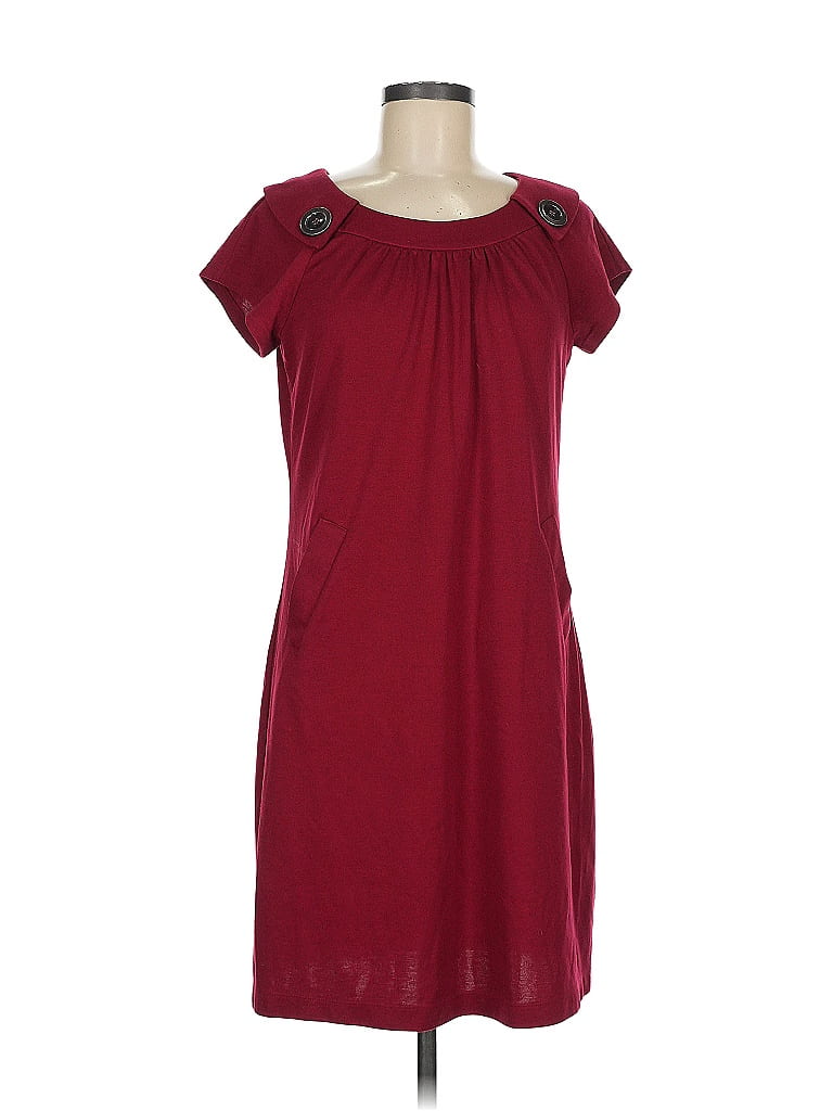 Rena Rowan Solid Burgundy Casual Dress Size 8 - 58% off | ThredUp