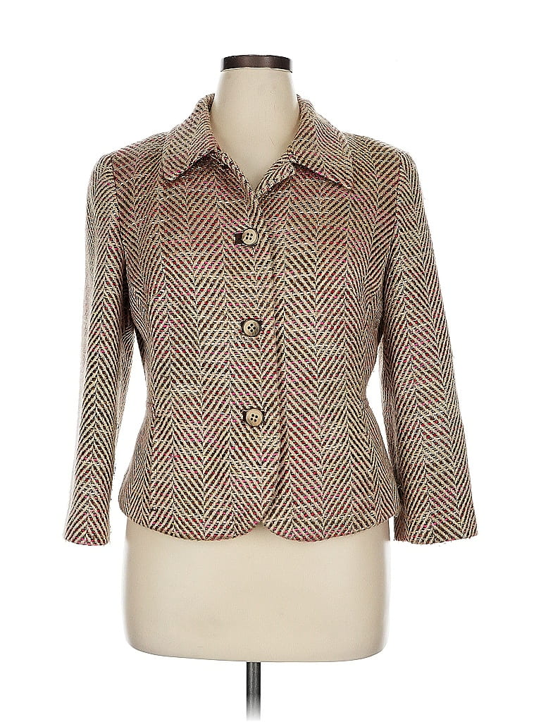 Sigrid Olsen Tweed Brown Blazer Size 16 - 80% off | ThredUp