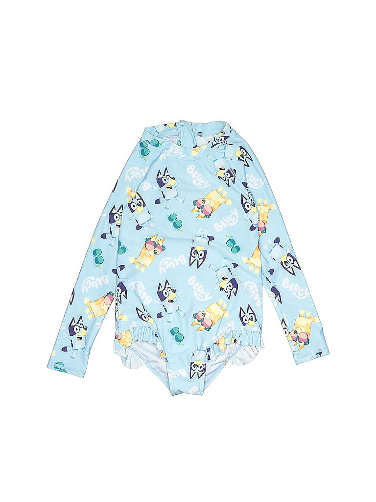 Bluey Blue One Piece Swimsuit Size 6 - 37% off | ThredUp