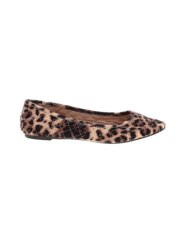 REPORT Animal Print Brown Flats Size 7 1/2 - 65% off | ThredUp
