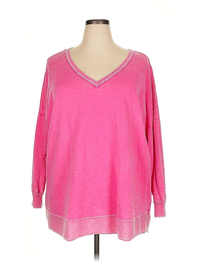 Lily Mason Pink Pullover Sweater Size 3X (Plus) - 62% off | ThredUp