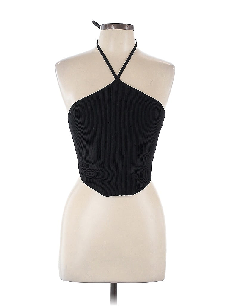 Babaton Black Halter Top Size L - 34% off | ThredUp