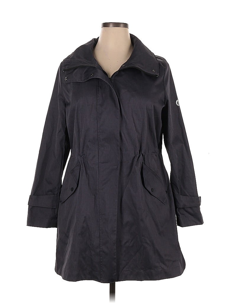 Bernardo Fashions 100% Polyester Black Trenchcoat Size XL (plus) - 71% ...