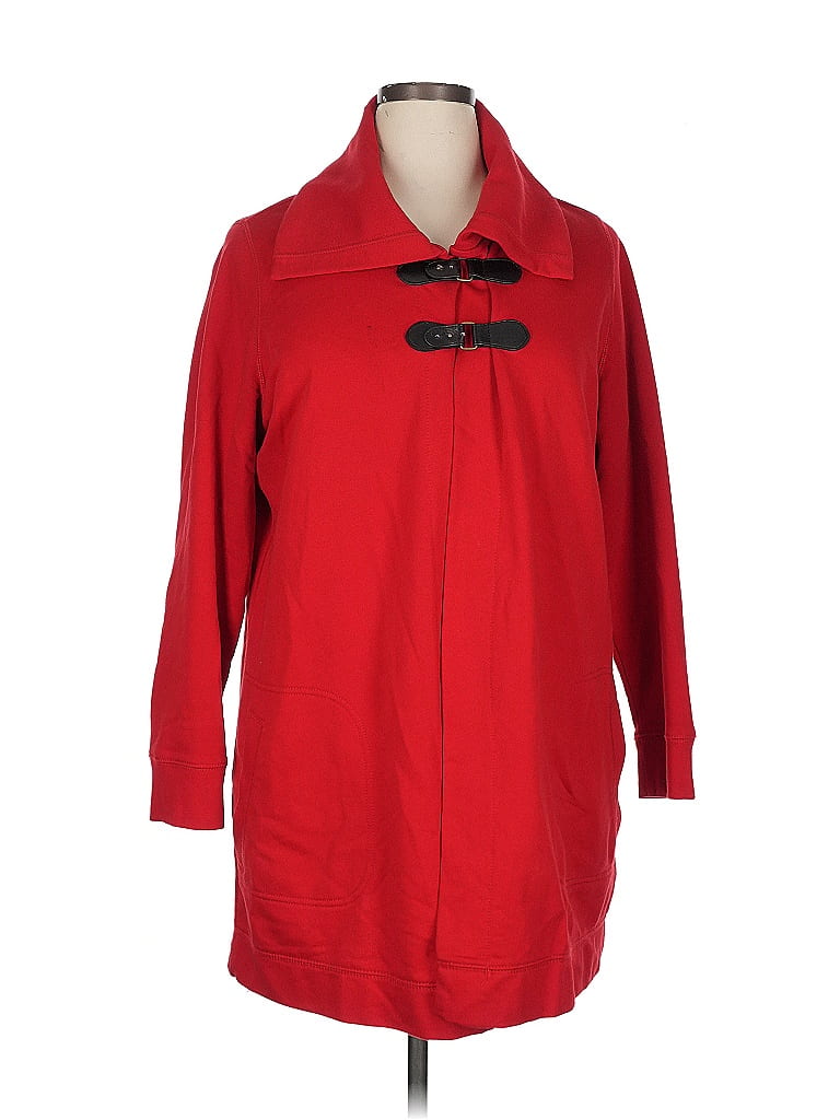 Chaps 100% Cotton Red Jacket Size 1X - 56% off | ThredUp