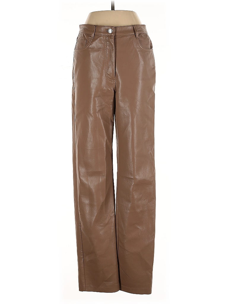 Wilfred 100% Polyurethane Brown Faux Leather Pants Size 4 - 74% off ...