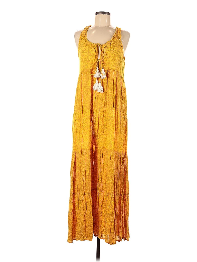 Cool Change 100% Rayon Yellow Jumpsuit One size - 70% off | ThredUp