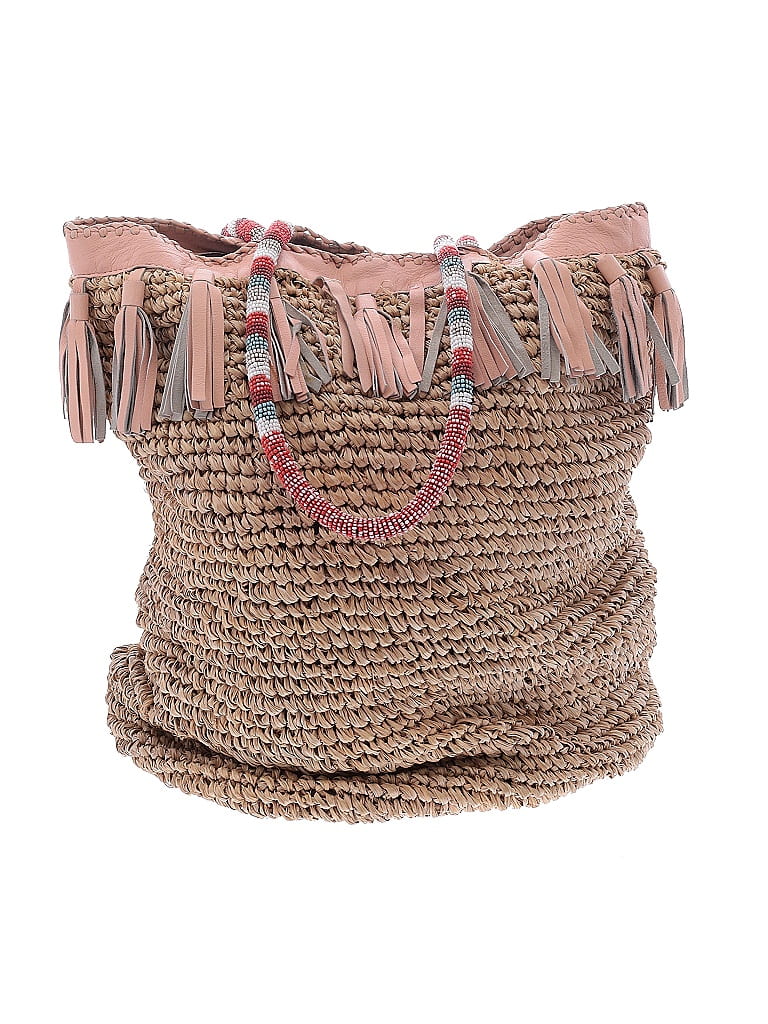 Cleobella Tweed Pink Tan Tote One Size - 73% off | ThredUp
