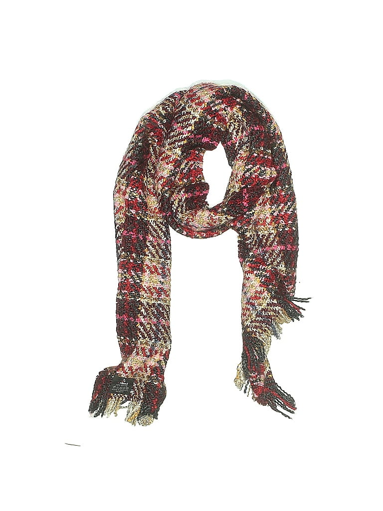 V.Fraas 100% Acrylic Tweed Burgundy Red Scarf One Size - 57% off | ThredUp