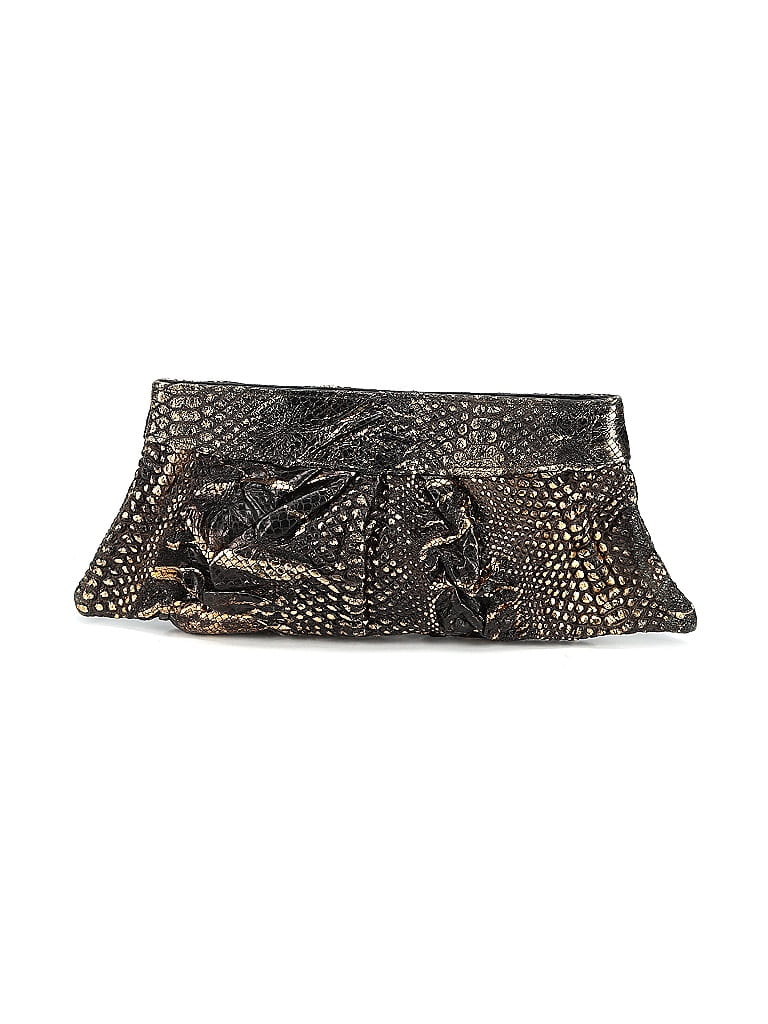 Lauren Merkin Animal Print Gold Black Clutch One Size - 76% off | ThredUp