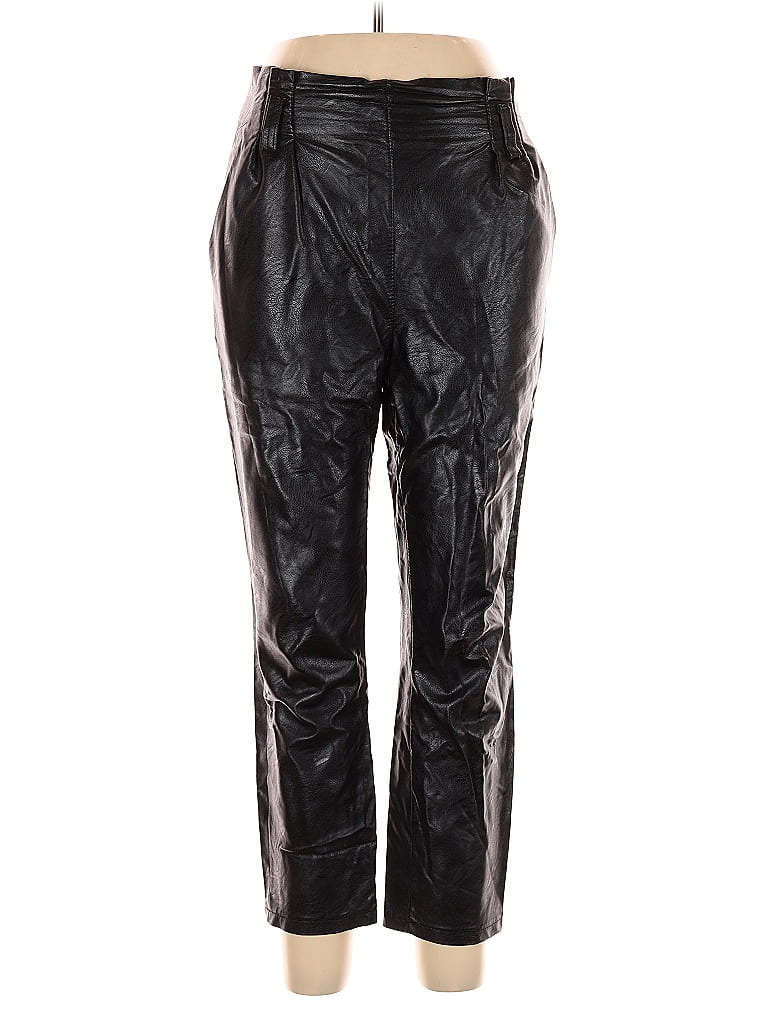 Venti6 Black Faux Leather Pants Size XL (Estimated) - 67% off | ThredUp