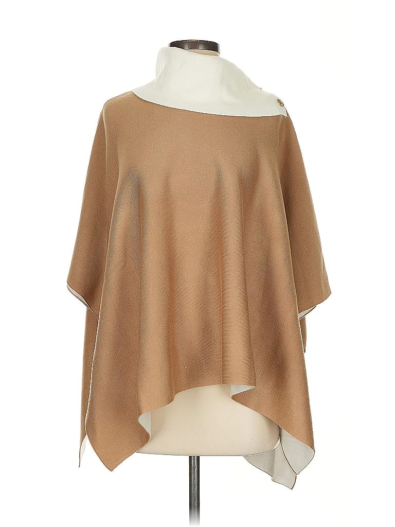 Anne Klein Tan Poncho Size S - 68% off | ThredUp