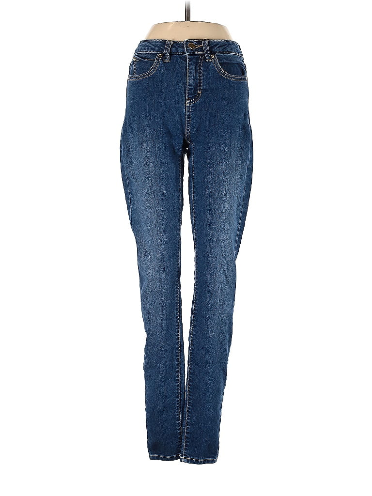 Jennifer Lopez Solid Blue Jeans Size 0 - 56% off | ThredUp
