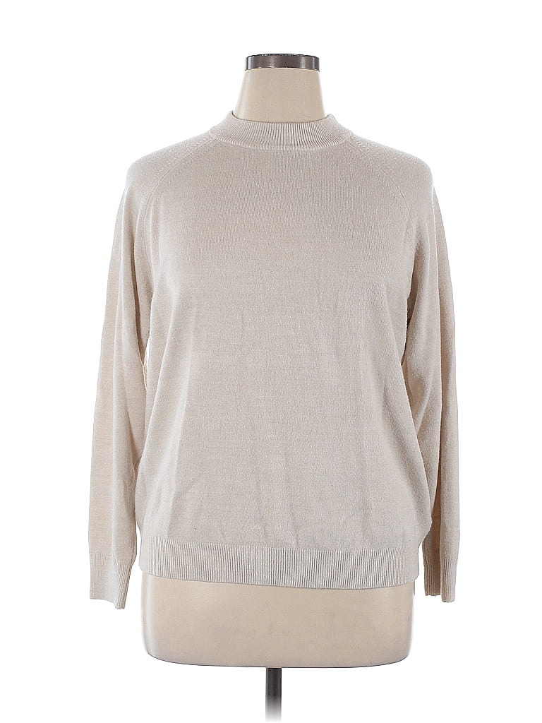 Designers Originals 100% Acrylic Tan Turtleneck Sweater Size 1X (Plus ...