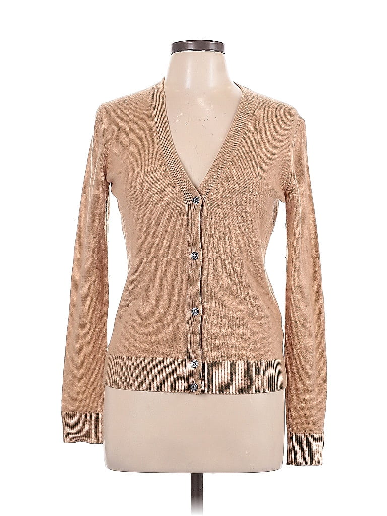 Theory 100% Cashmere Tan Cashmere Cardigan Size M - 78% off | ThredUp