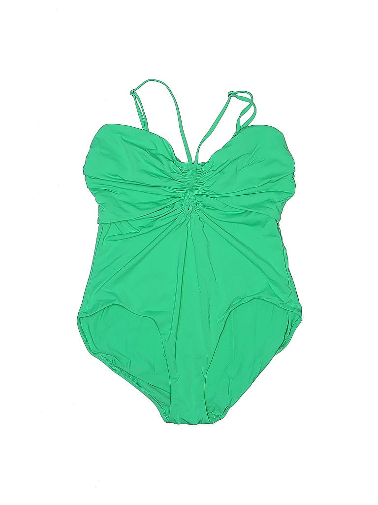 Calia by Carrie Underwood Solid Green One Piece Swimsuit Size 14 - 60% ...